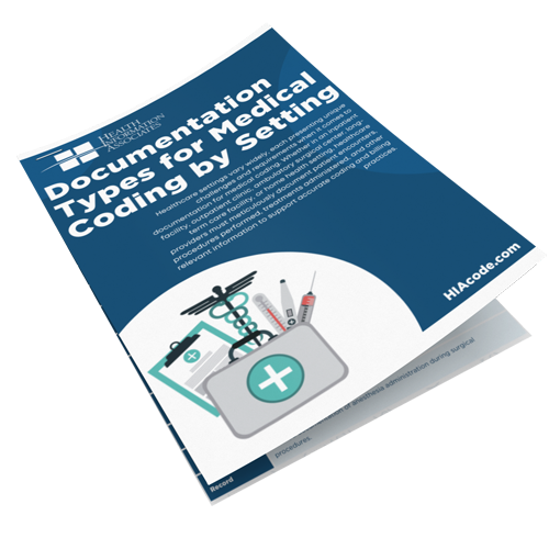 Documentation Types for Medical Coding by Setting