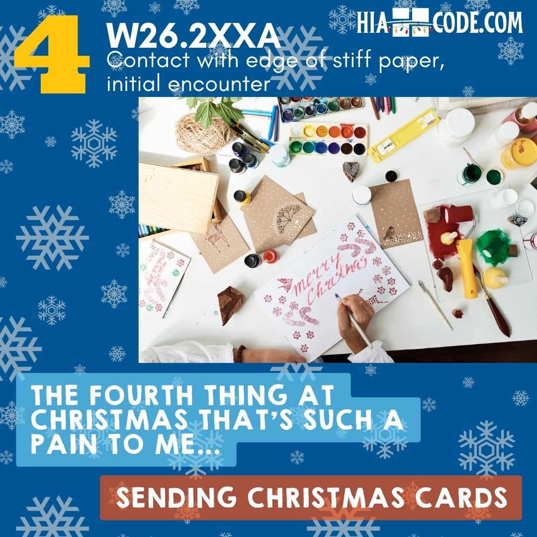 The 12 Pains of Christmas in ICD-10 Codes