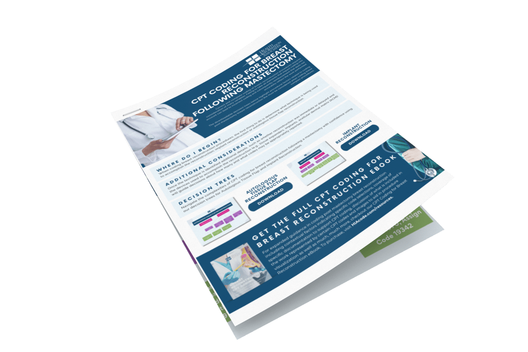 Breast Reconstruction Coding in CPT Free Download and eBook